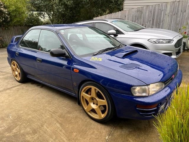 Subaru Impreza WRX on BGW R5 Custom Painted Gold – BG Marketing