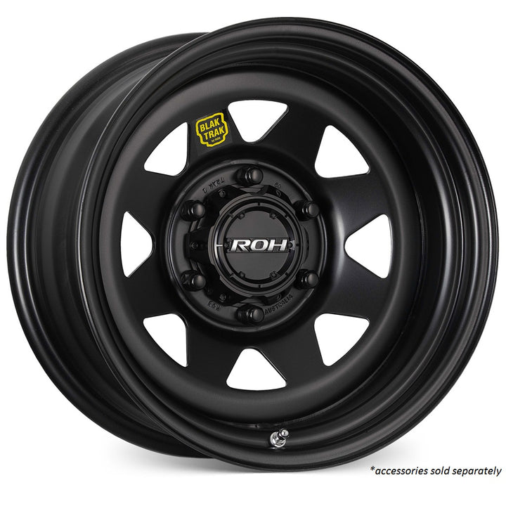 ROH BLACK TRAK Steel Wheels Matt Black - Mine Site Approved | BG World ...