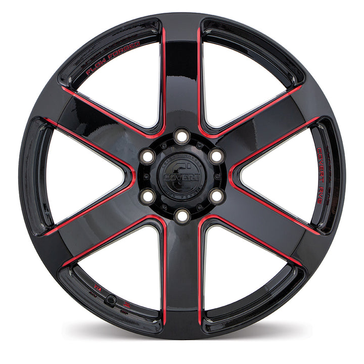 Covert Wheels RV6 Gloss Black w/Milled Spokes & Red Tint – BG Marketing