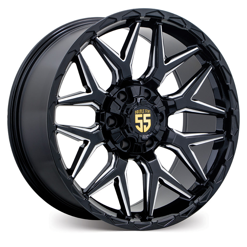 Double Five DB-5 Gloss Black w/Milled Spokes – BG Marketing
