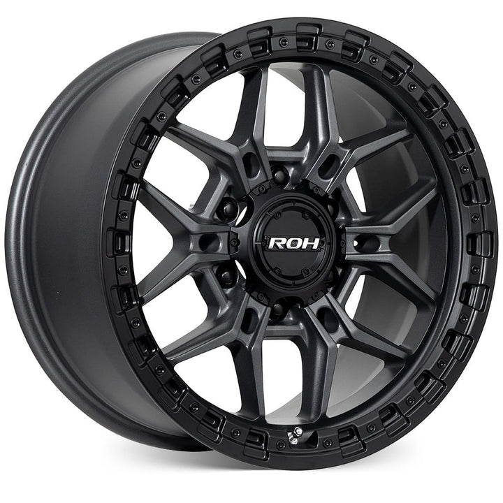 ROH Alloy Wheels AXE Matt Gunmetal w/Matt Black Rim Edge – BG Marketing